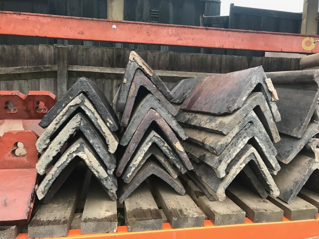 RIDGE TILES RECLAIMED NEW VARIOUS SIZES AND SHAPES - Whitford Reclamation