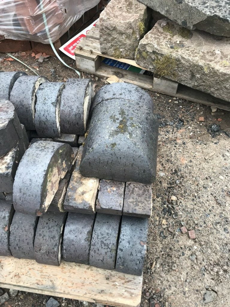 Blue Half Round Moon Ibstock Atlas Reclaimed Coping Bricks - Whitford ...